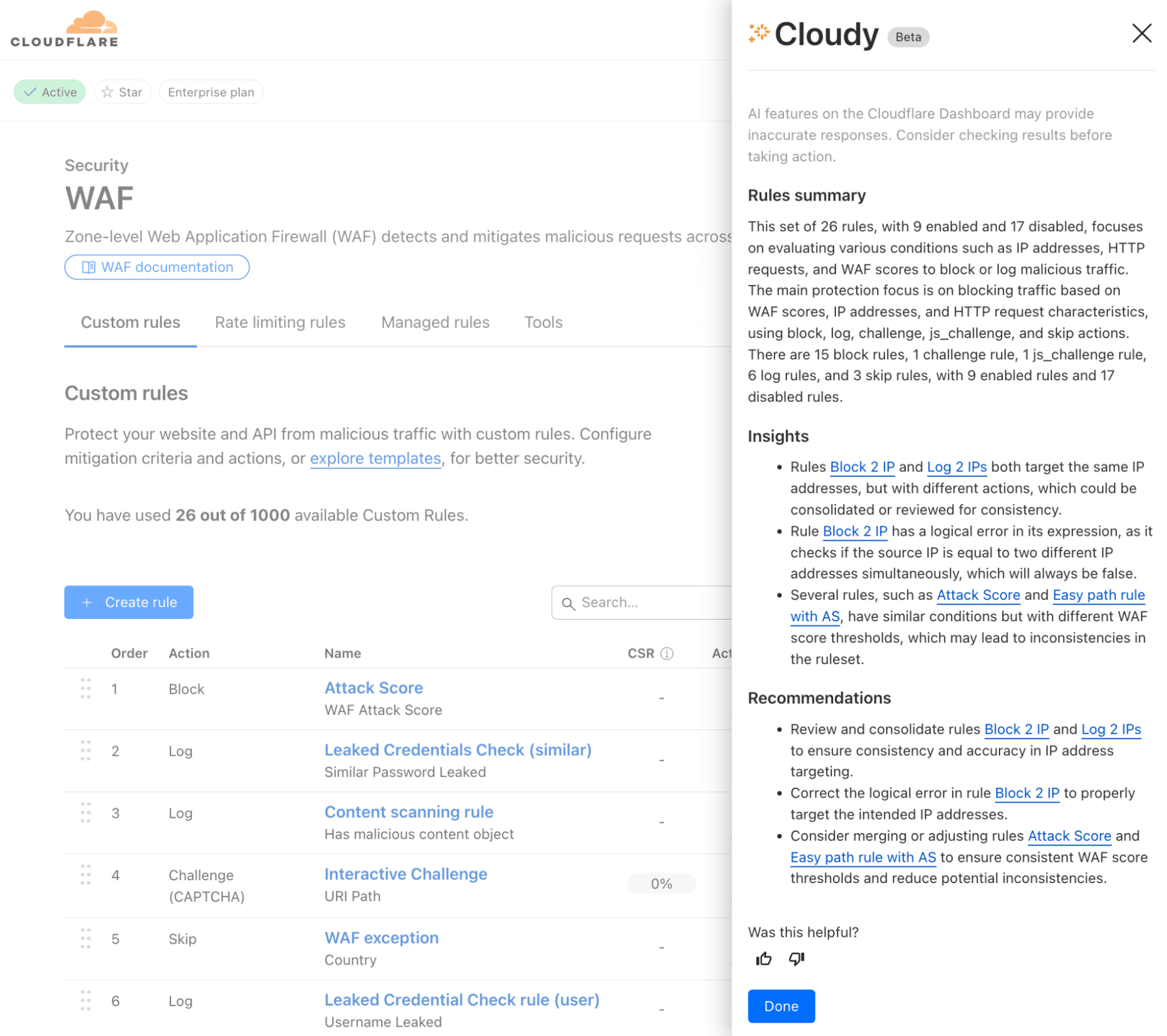 Cloudflare发布AI助手优化安全配置 - 心流